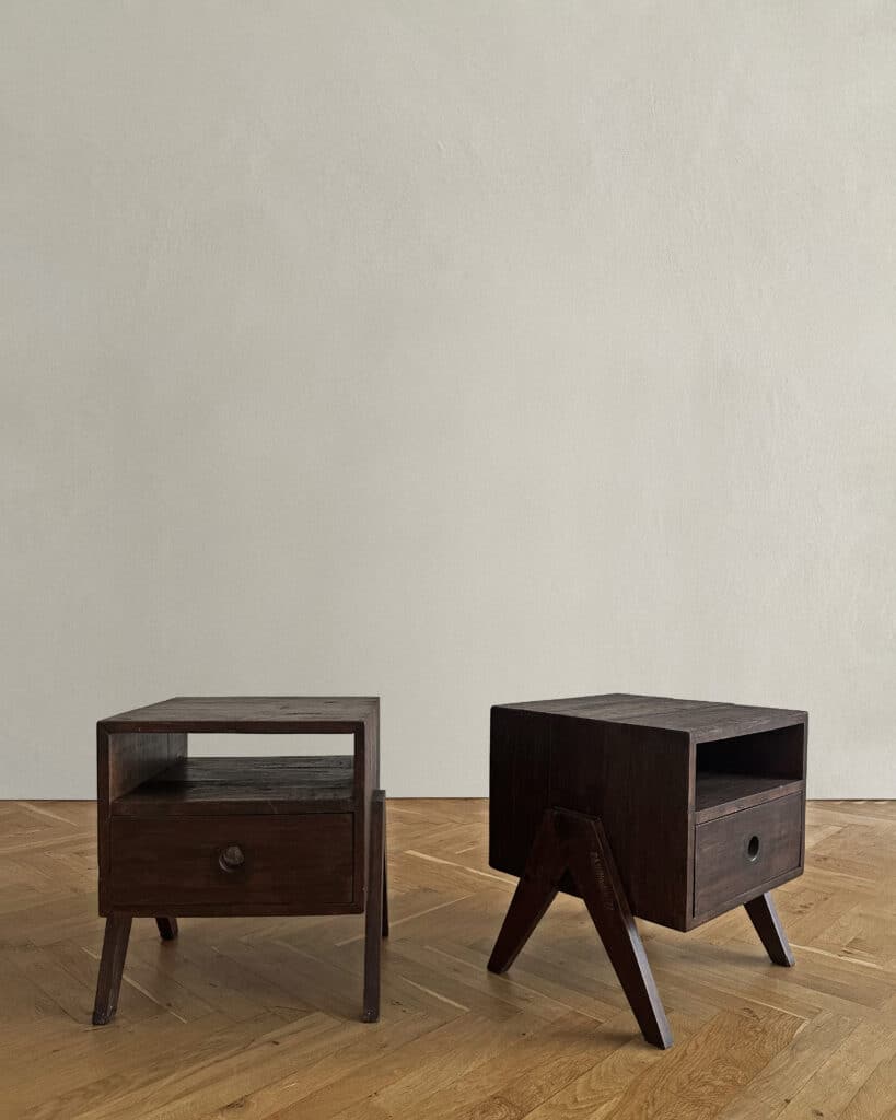 PIERRE JEANNERET, BEDSIDE TABLES, PJ-R-09-A - RUBY ATELIER
