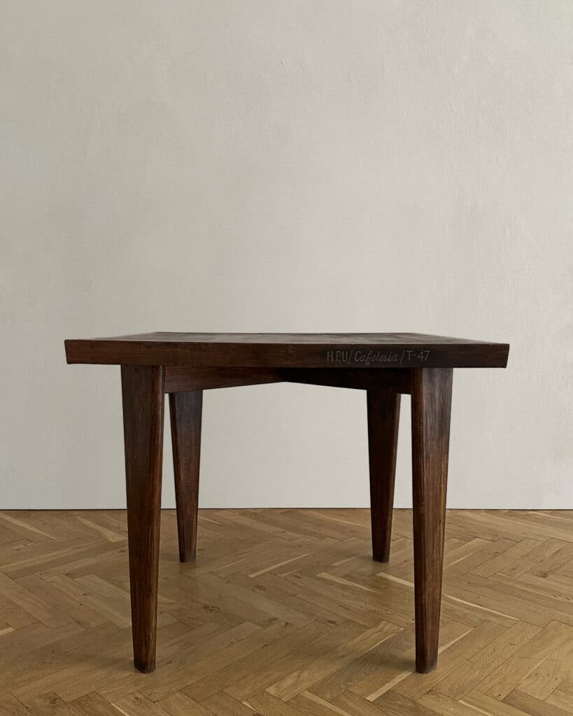 PIERRE JEANNERET, SQUARE TABLE, PJ-TA-04-A - RUBY ATELIER