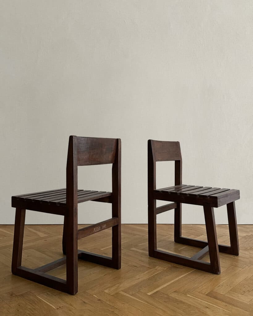 PIERRE JEANNERET, SLATTED BOX CHAIR - RUBY ATELIER