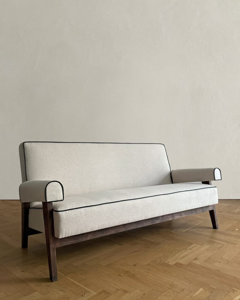 LE CORBUSIER & PIERRE JEANNERET, HIGH COURT SOFA, LC/PJ-SI-42-B - RUBY ATELIER
